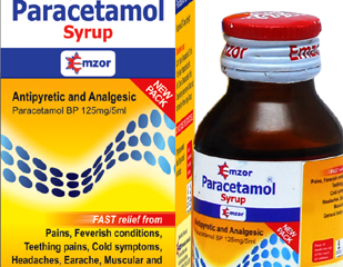 Emzor Paracetamol Syrup 60ml-Paracetamol 125mg - Troop Pharmacy